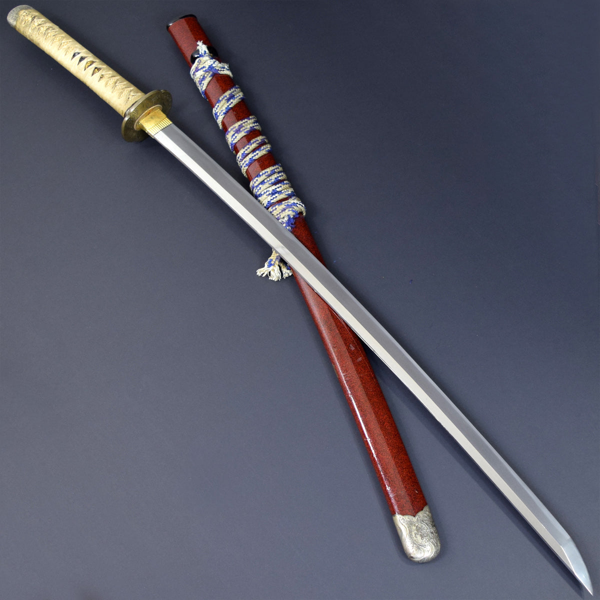 Authentic NIHONTO JAPANESE SAMURAI LONG SWORD KATANA KANETSUNE 兼常 sign ...